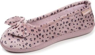 Isotoner Chaussons pantoufles Ballerines femme, 40 EU, l&eacute;opard blush