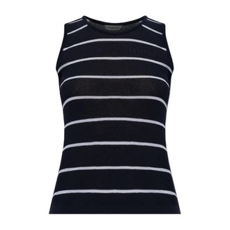 Balenciaga Logo Tank Top - - Tops - Damen - Blau - XS
