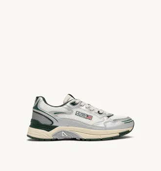 Autry BASKETS HYPERWAY EN CUIR SYNTHETIQUE ET MESH ARGENT WHISPER WHITE ET MOUNTAIN