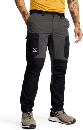 RevolutionRace Rambler Lightweight Pro Pants für Herren, Leichte Outdoor-Hose und Wanderhose für Herren, Anthracite/Black, XXL
