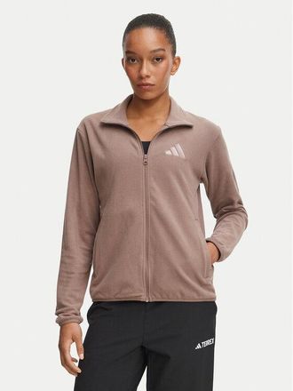 adidas Fleecejacke Terrex Multi Essentials Full Zip Fleece Jacket KY9854 Hellbraun Regular Fit