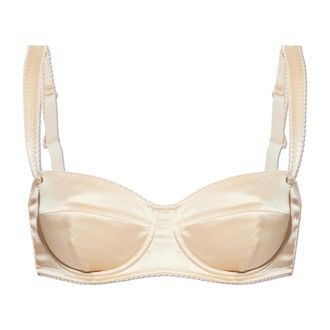 Dolce & Gabbana Silk Balconette Bra - - Underwear - Damen - Beige - 70B EU