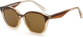 Generic Lunettes De Soleil UV400 &Agrave; Grande Monture For Homme, Id&eacute;ales For La Conduite, Les F&ecirc;tes, Les Photos Et Les Vacances For Femme.(Brown)