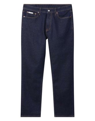 Calvin Klein Jeans Schmal geschnittene Jeans mit klassischer Rinse-Waschung-Blau