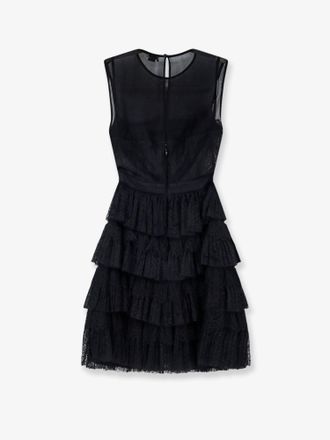 Elisabetta Franchi Womens Mini Lace Dress Black Viscose