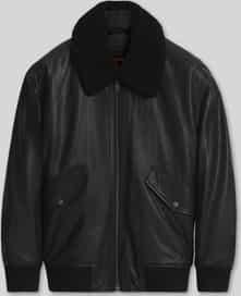 Boss Orange by Hugo Boss Regular Fit Lederjacke aus reinem B&uuml;ffelleder Modell Jopeak