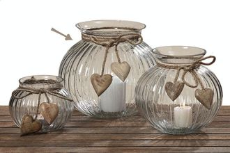 Boltze Windlicht Rudy H16 D17cm