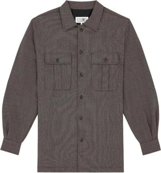 Maison Margiela Femme, Blouses et Chemises, Brun, Taille: 36 FR Tweed Shirt Dress