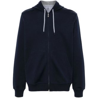 Brunello Cucinelli Zip-up Jersey Hoodie