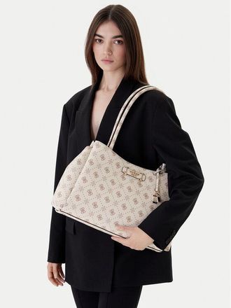 Guess Handtasche Carrie Logo HWGP98 98220 &Eacute;cru