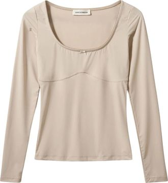 Sofie Schnoor Femme, Tops, Beige, Taille: 38 FR Long Sleeve Hauts