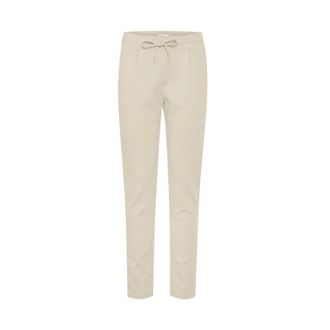 Ichi Ichi, Femme, Pantalons, Beige, Taille: 44 FR Pantalon Beige à Fermeture en Dentelle à la Cheville