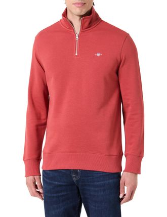 GANT Herren REG Shield Half Zip Sweat Sweatshirt, MODERN Rust, XXL