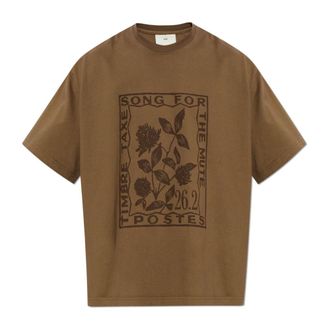 Song for the Mute T-shirt imprim&eacute; - Homme - Tops - Brun - Taille: S