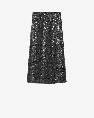 Isabel Marant Jupe Nejany - Femme - Argent - Taille34 - Marant &Eacute;toile