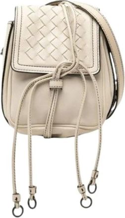 Bottega Veneta Sac bandouli&egrave;re vintage doccasion - Femme - Pre-owned - Beige - Taille: ONE Size