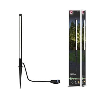 Paulmann 94530 Plug & Shine LED Außenleuchte Poller Pin IP65 incl. 1x5,5 Watt dimmbar Anthrazit Gartenbeleuchtung Aluminium, Kunststoff 3000 K