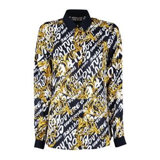 Versace Jeans Couture Schwarze Hemden f&uuml;r M&auml;nner - - Blouses & Shirts - Damen - Mehrfarbig - 2XS