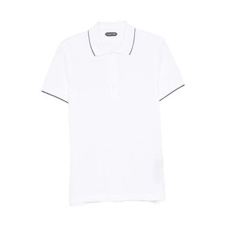 Tom Ford Polo Shirts - - Tops - Herren - Wei&szlig; - L