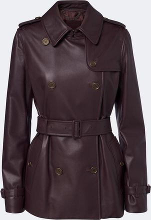 Burberry Trenchcoat aus Leder