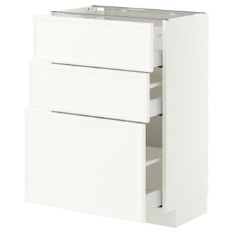 IKEA METOD / MAXIMERA Unterschrank mit 3 Schubladen