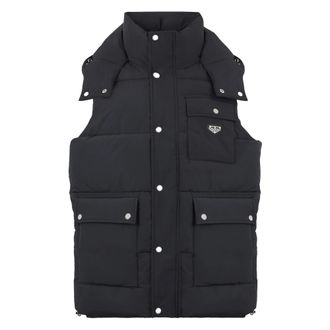 Philipp Plein Nylon Puffer Weste Gothic Plein - - Jackets - Herren - Schwarzk - XL