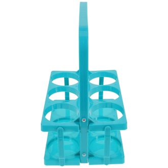 BESPORTBLE Tragbarer Bierflaschenhalter f&uuml;r 6 Flaschen Faltbarer Flaschentr&auml;ger aus Verschlei&szlig;festem Material Kompakt und Handlich f&uuml;r Auto Bar und Picknick