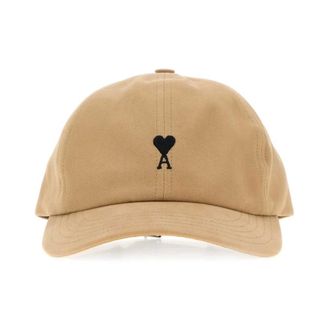 Ami Femme, Accessoires, Brun, Taille: ONE Size Casquette de baseball en coton De Coeur