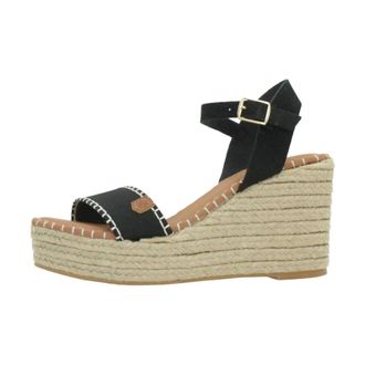 POPA Femme, Chaussures, Noir, Taille: 40 EU Bandon Wedges