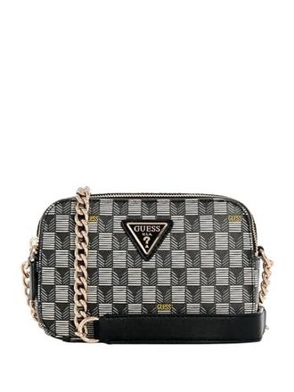 Guess Femme G Wave Camera Crossbody Bandouli&egrave;re, Logo Noir, Taille Unique