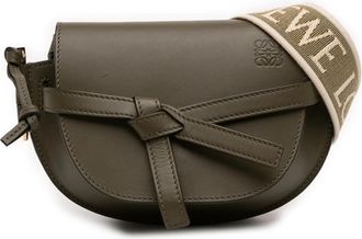 Loewe Hobo Bags - Mini Soft Calfskin Gate Dual Bag - Gr. unisize - in Braun - f&uuml;r Damen