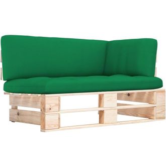 vidaXL Prolenta Premium Outdoor-Ecksofa Paletten Kiefernholz Impr&auml;gniert