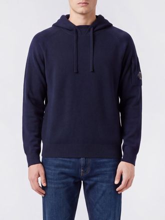 C.P. Company C. P. COMPANY Strick-Hoodie aus Wollmischung mit K&auml;ngurutasche