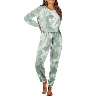 Generic Surv&ecirc;tement pour femme - Ensemble complet &agrave; manches - 2 pi&egrave;ces - Poche de loisirs - Pantalon de surv&ecirc;tement pour femme - Ensemble de sport pour femme,
