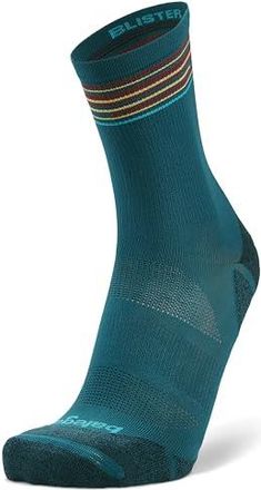 Balega Blister Resist Light Mini Crew Chaussettes, Bleu Sarcelle, L (Lot de 2) Mixte