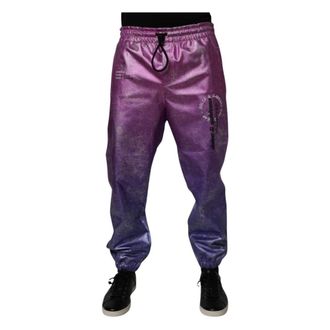 Dolce & Gabbana Two Tone Jogginghose - - Trousers - Herren - Rosa - M