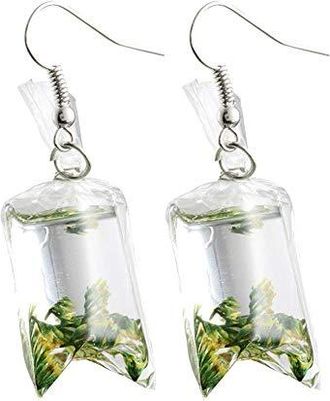 Generic Boucles d Oreilles, pour la f&ecirc;te des m&egrave;res, Fleurs s&eacute;ch&eacute;es Sac &agrave; Eau, Boucles d Oreilles pour Femmes Crochet doreille Bijoux Cadeau Pratique et pratiq