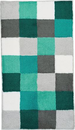 Kleine Wolke Badteppich Caro, 100% Polyacryl, 60 x 105 cm, Petrol