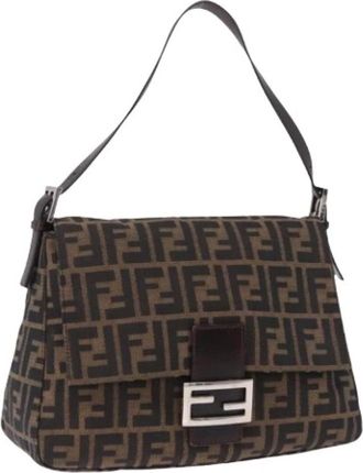 Fendi Sac bandouli&egrave;re Zucca Canvas Pre-owned - Femme - Pre-owned - Brun - Taille: ONE Size
