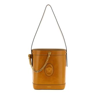 Versace Femme, Sacs, Brun, Taille: ONE Size Pivot Small Bucket Bag