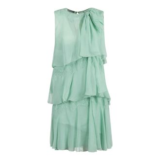 Alberta Ferretti Multicolor Kleid f&uuml;r Stilvolles Aussehen - - Dresses - Damen - Gr&uuml;n - M