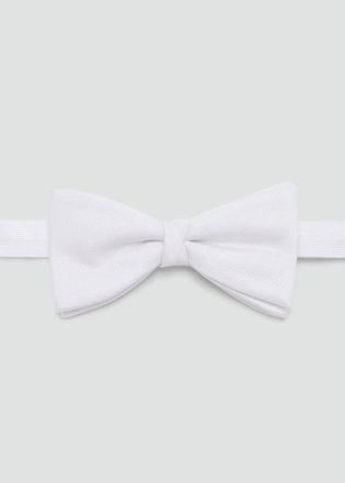 Mango Naud papillon classique micro-structure blanc - Homme - Taille unique - MANGO MAN