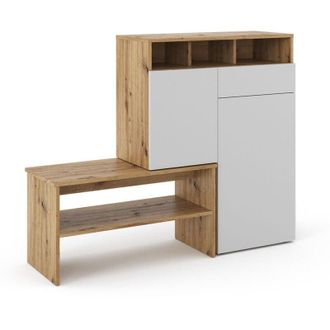 Vicco Armoire &agrave; chaussures Selena, Marron, 124.5 x 102 cm