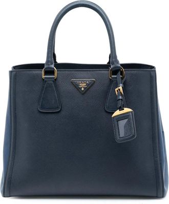 Prada Shopper - Bicolor Saffiano Lux Tote - Gr. unisize - in Blau - f&uuml;r Damen