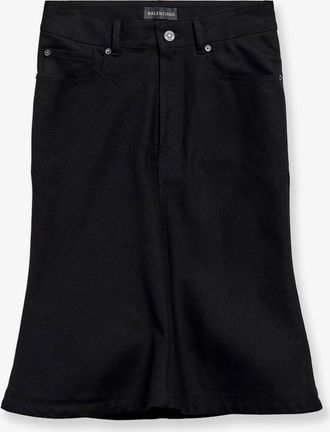Balenciaga Cotton Midi Skirt - BALENCIAGA - gender_Woman