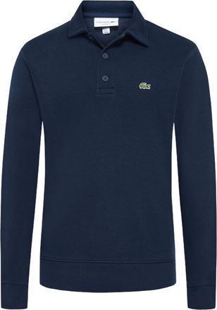 Lacoste Sweatshirt mit Polokragen und gesticktem Logo in