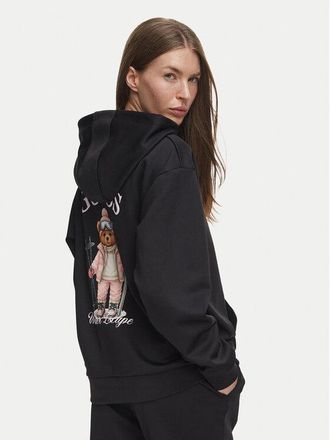 Guess Sweatshirt V6BQ17 K6354 Schwarz Oversize
