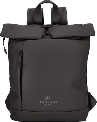 Kenorada Rucksack Leisure RS92-B M | moderner Tagesrucksack mit Rolltop | gepolstertes Laptopfach (bis 14) | verstellbare Schulterriemen | Zwei Au&szlig;enf&auml;cher und