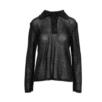 Msgm Polo-Strickpullover - - Knitwear - Damen - Schwarzk - M