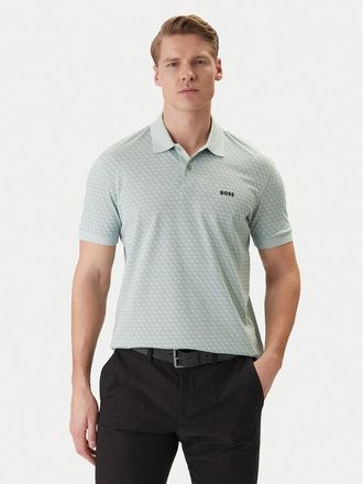 HUGO BOSS Poloshirt PL_GOC Chip Pattern 50554591 T&uuml;rkisfarben Regular Fit